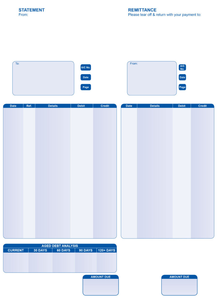 SLSTATR2 - SAGE COMPATIBLE 2 PART COLLATED A4 LASER STATEMENT ...