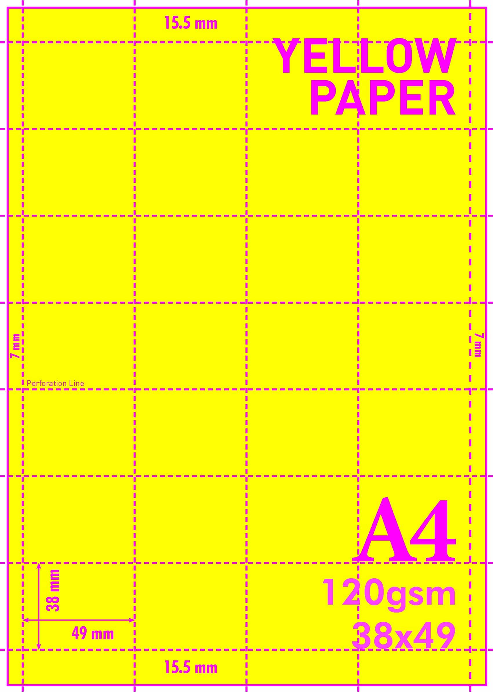 A4 MICROPERF SHELF EDGE TICKETS - 28 tickets size 38mm x 49mm
