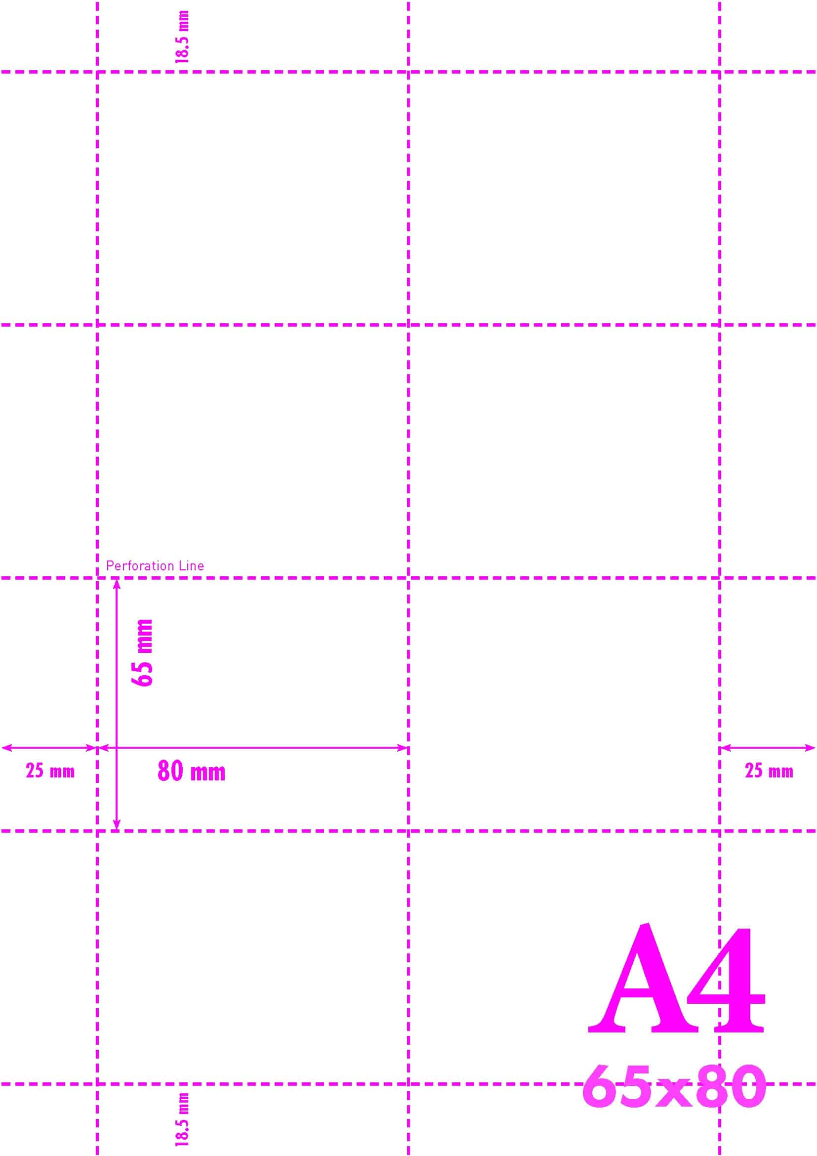150GSM A4 MICRO PERFORATED CARD - VARIOUS PACK SIZES