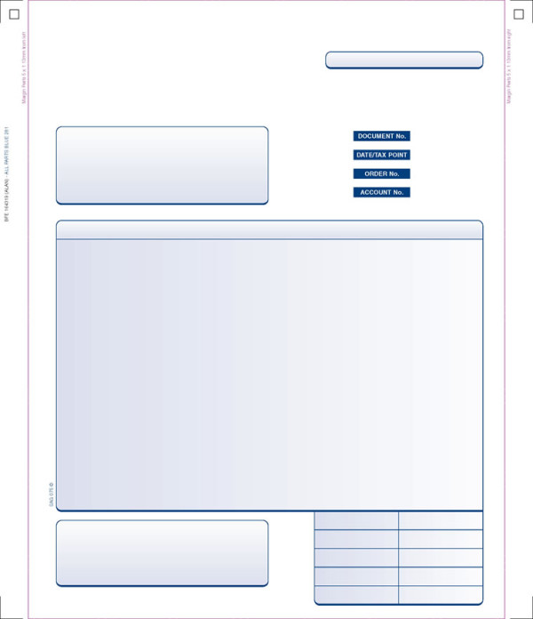 SAG075 - SAGE COMPATIBLE 4 PART CONTINUOUS INVOICE - VARIOUS PACK SIZES ...